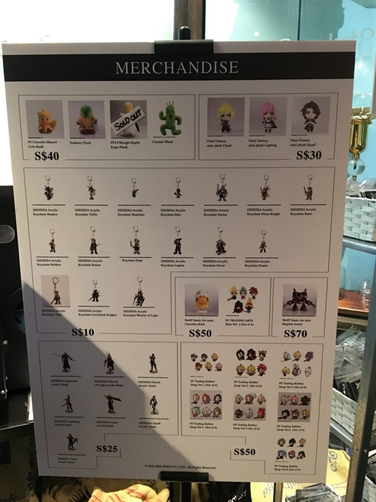 Final Fantasy Cafe Opens Its Doors In Singapore – NintendoSoup