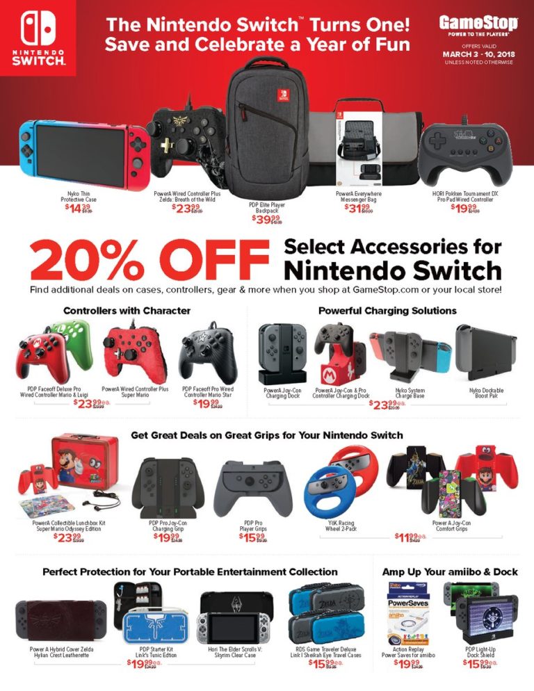 GameStop Celebrate’s Switch’s First Birthday With Sales – NintendoSoup