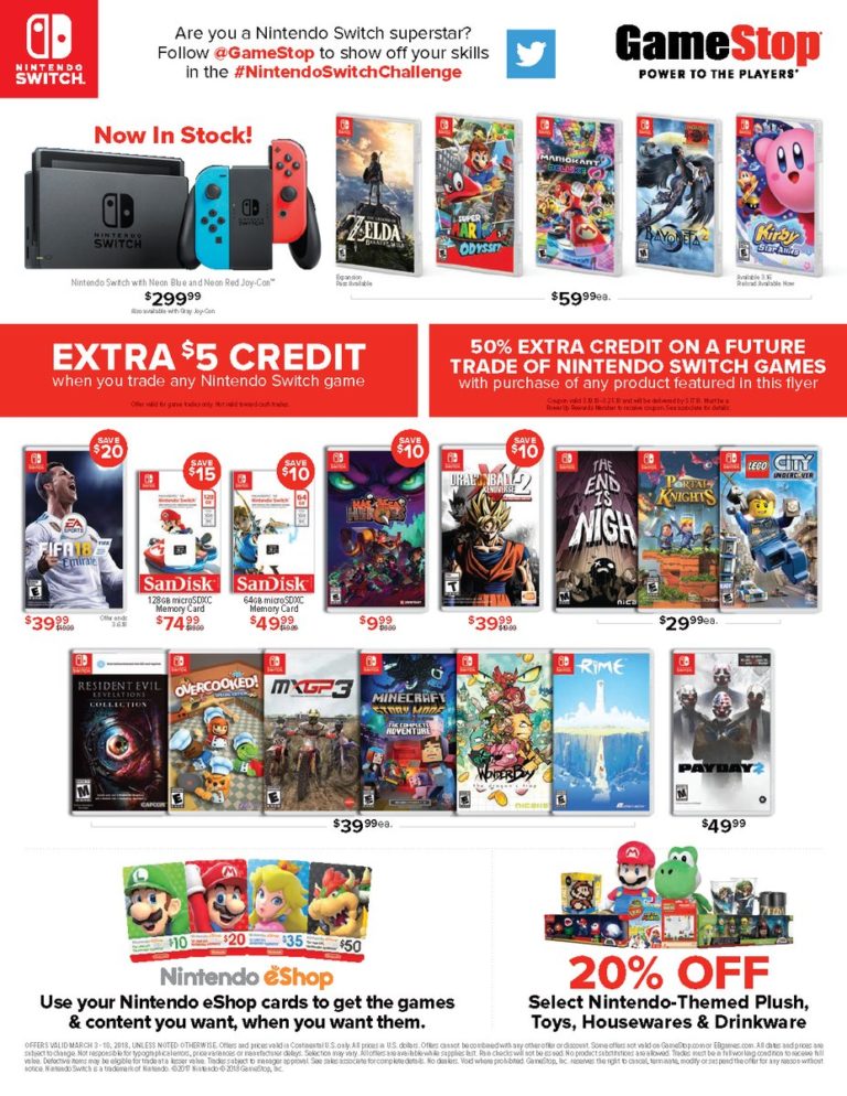 GameStop Celebrate’s Switch’s First Birthday With Sales – NintendoSoup