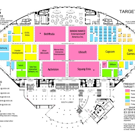 Here’s The Final E3 2018 Floor Plans – NintendoSoup