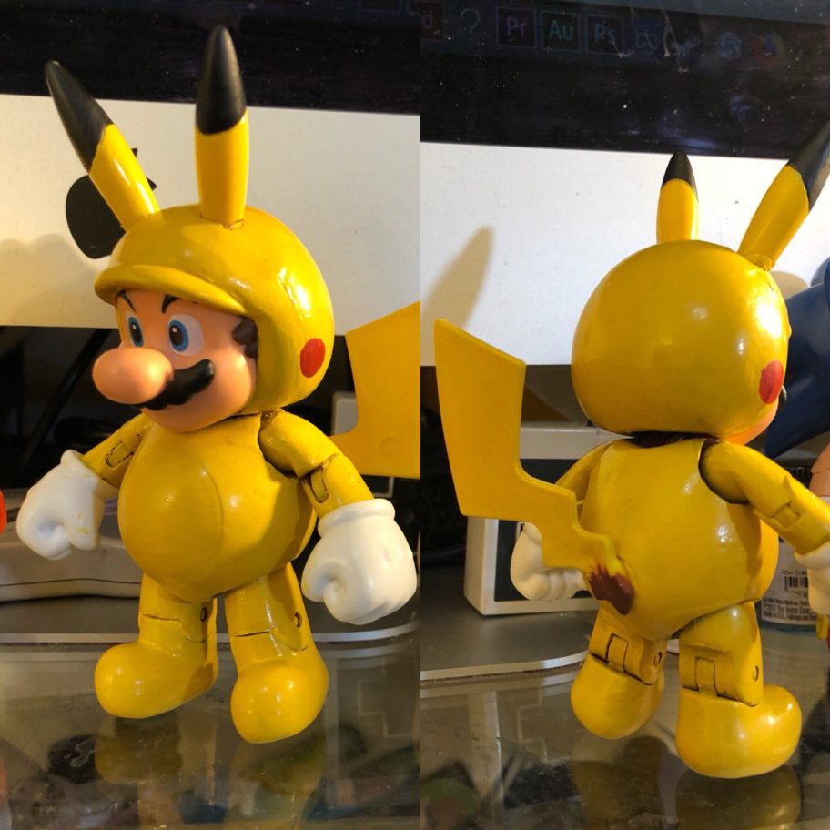 Fan Art: Samurai Mario, Donald Trump Mario, And Pikachu Mario Figurines ...