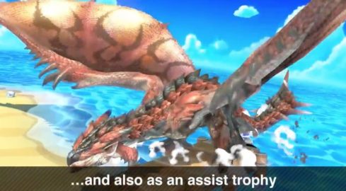 Rathalos Appearing As A Boss And Assist Trophy In Super Smash Bros ...