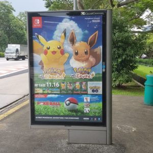 Pokemon Let’s GO Pikachu/Eevee Bus Stop Ads Spotted In Singapore ...