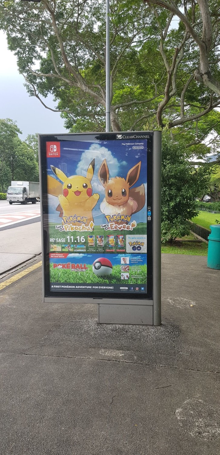 Pokemon Let’s GO Pikachu/Eevee Bus Stop Ads Spotted In Singapore ...
