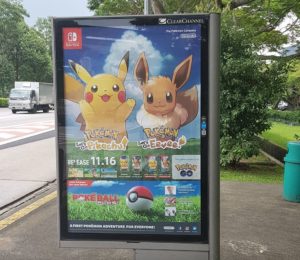 Pokemon Let’s GO Pikachu/Eevee Bus Stop Ads Spotted In Singapore ...