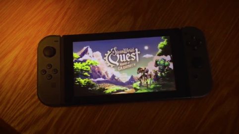 First Look At SteamWorld Quest Title Screen Running On Switch ...