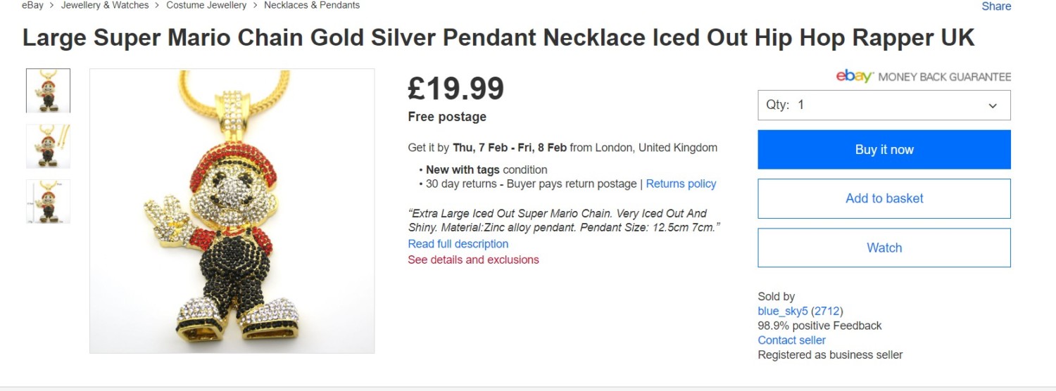 Soulja Boy Seen On TV Wearing An Iced Super Mario Jewel Necklace – NintendoSoup