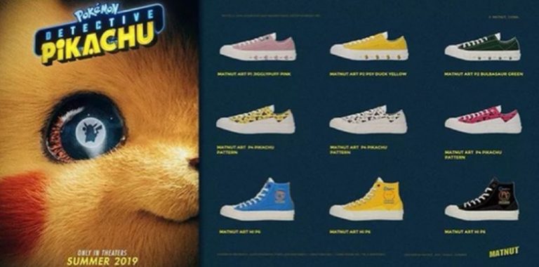 Matnut Announces Pokemon Detective Pikachu Sneakers In China – NintendoSoup