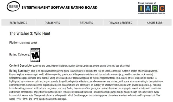 The Witcher 3: Wild Hunt Complete Edition Has Finally Been Rated By The ...
