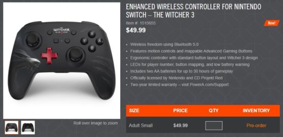 PowerA The Witcher 3 Themed Enhanced Wireless Controller Now Up For Pre ...