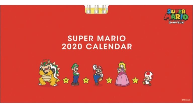 Super Mario 2020 Desktop Calendar Up For Pre-Order – NintendoSoup