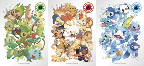 Beautiful Starter Artwork Revealed For Pokemon TCG Sleeves In Japan ...