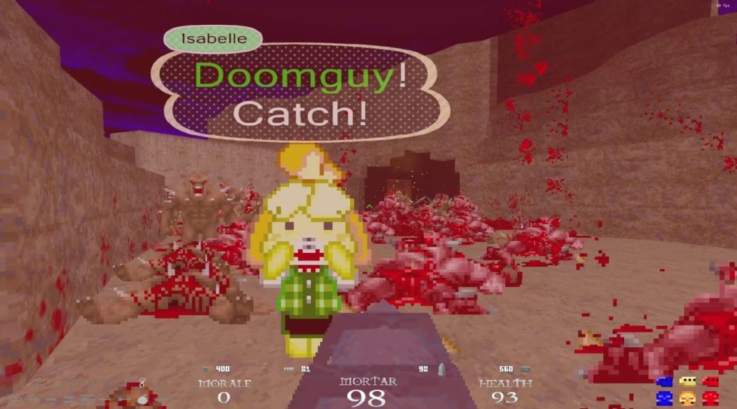 Fan Art: Isabelle Companion In DOOM – NintendoSoup