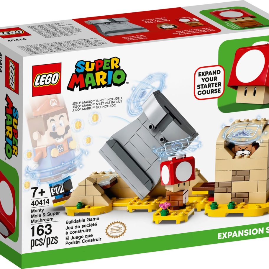 LEGO Super Mario Monty Mole & Super Mushroom Expansion Set Revealed ...