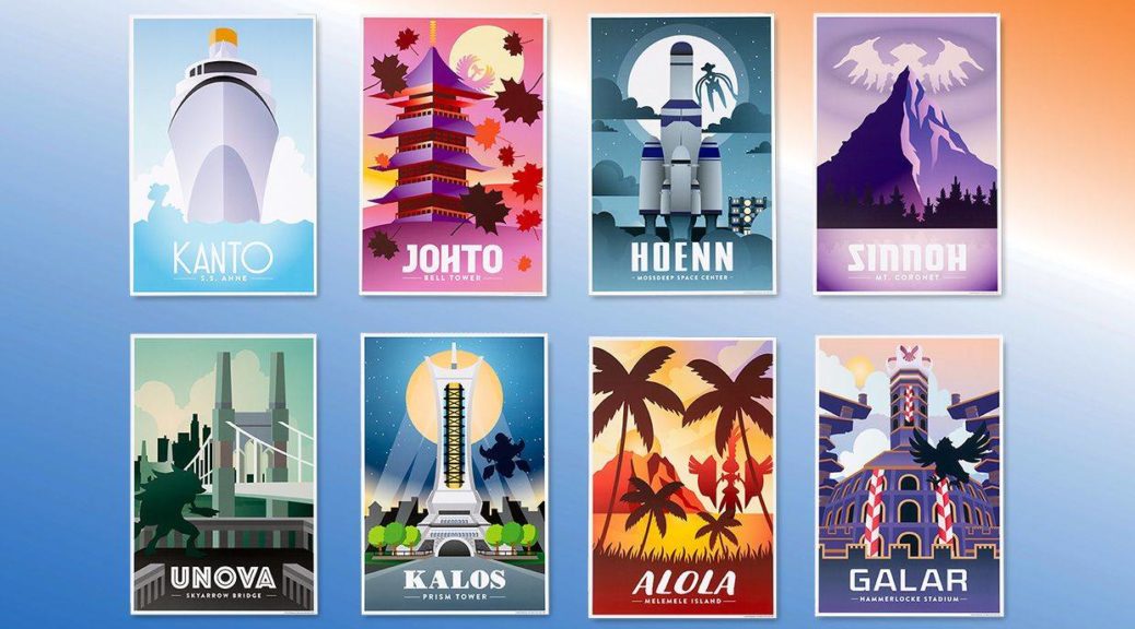 Destination Pokémon Posters Now Available From the Pokémon Center ...