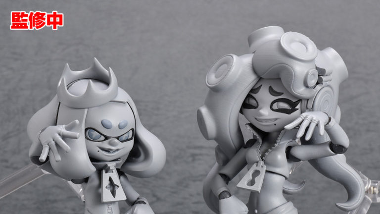 First Unpainted Prototypes For Splatoon 2 Off The Hook Figma Revealed ...