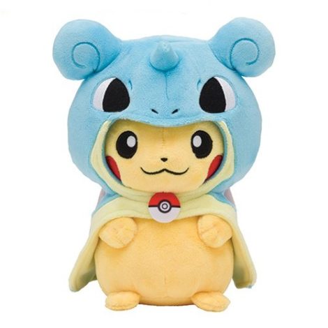 Pokemon Center Singapore Exclusive Pikachu Lapras Poncho Plush ...