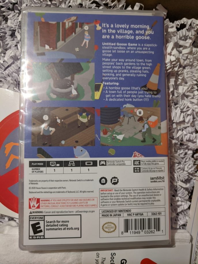 Checking Out The Untitled Goose Game Physical Edition for Switch ...
