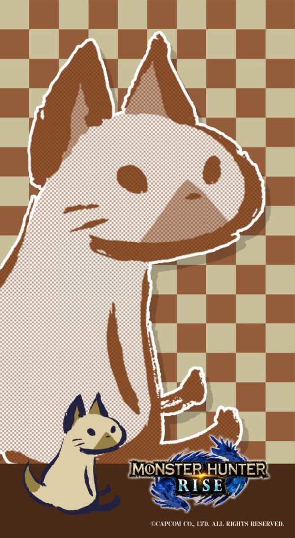 Capcom Shares Mobile Wallpapers Featuring Monster Hunter Rise’s Palico ...