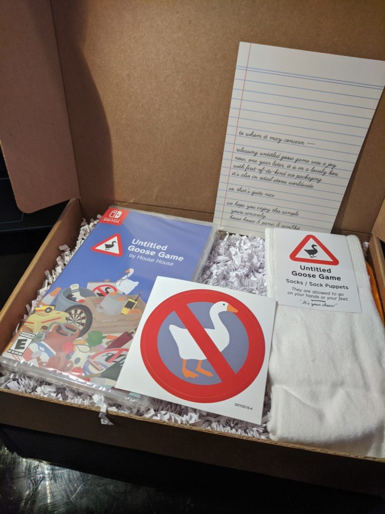 Checking Out The Untitled Goose Game Physical Edition for Switch ...