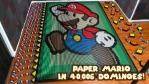 This Paper Mario Tribute Uses More Than 40,000 Dominoes – NintendoSoup
