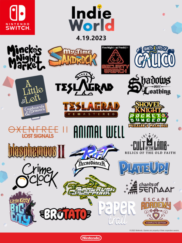 Nintendo Shares Infographic Recapping Its April 2023 Indie World ...