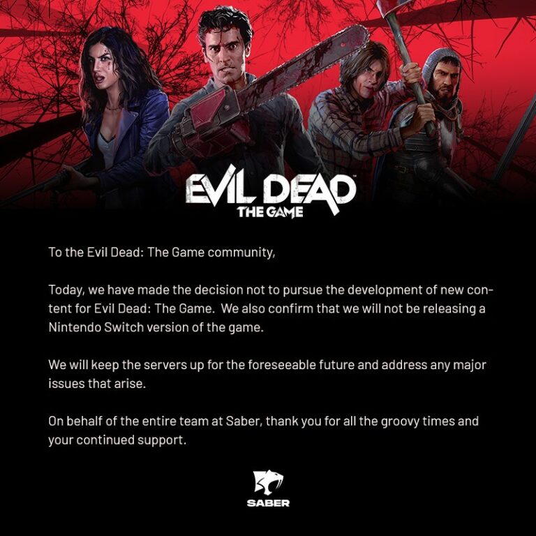 Evil Dead: The Game Cancelled For Switch – NintendoSoup