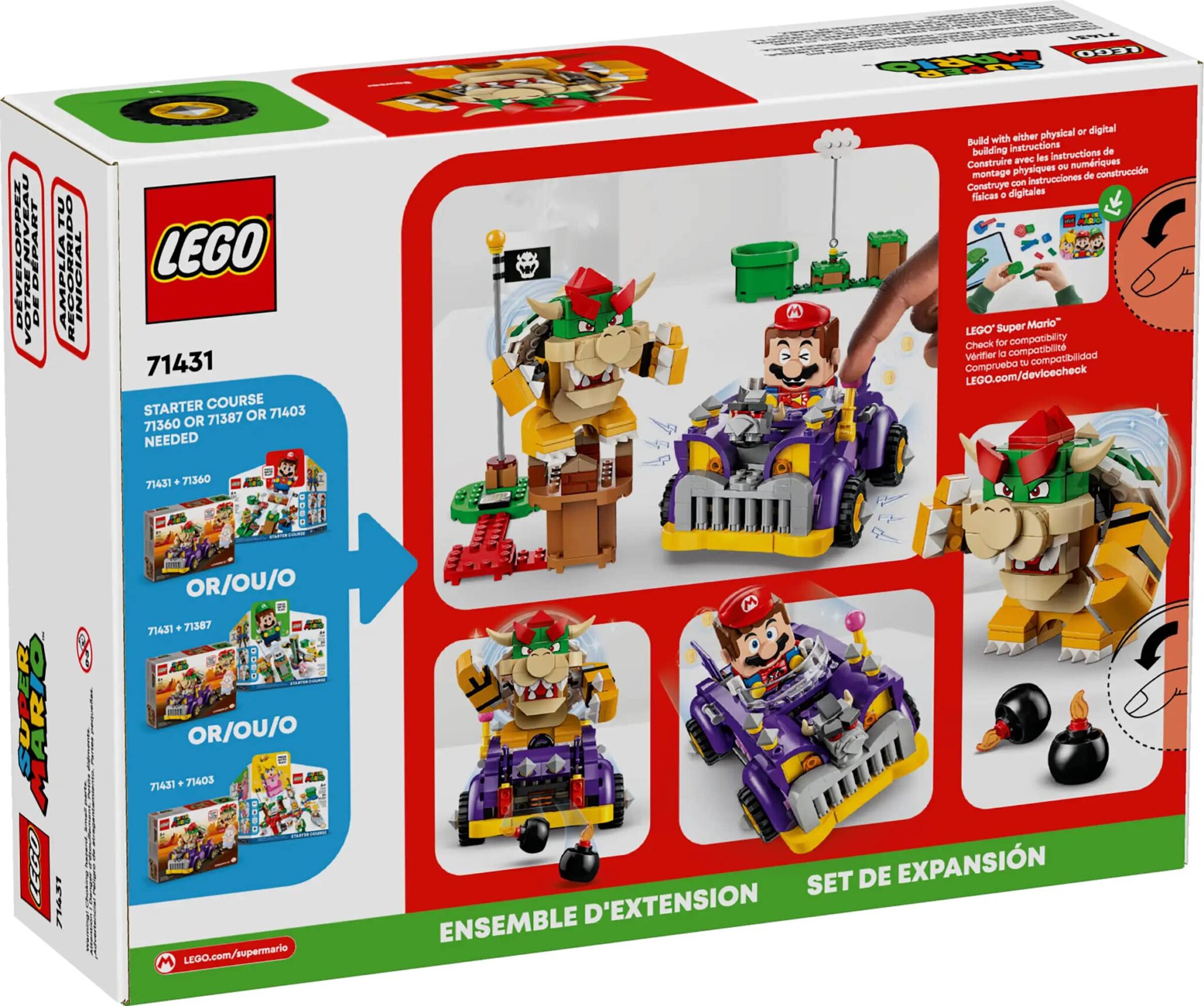 LEGO Super Mario Bowser’s Muscle Car Expansion Launches January 1st ...