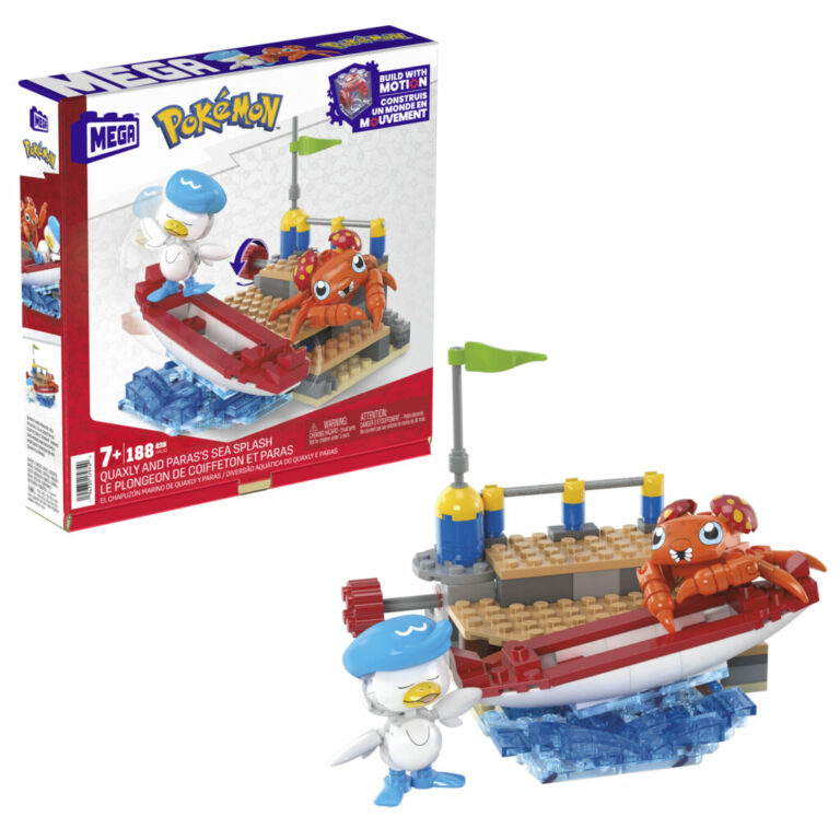 Mattel Mega Pokemon Building Sets Featuring Sprigatito, Fuecoco And ...