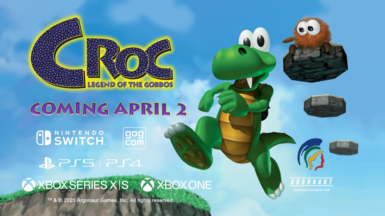 Croc: Legend Of The Gobbos Launches April 2nd 2025 For Switch ...
