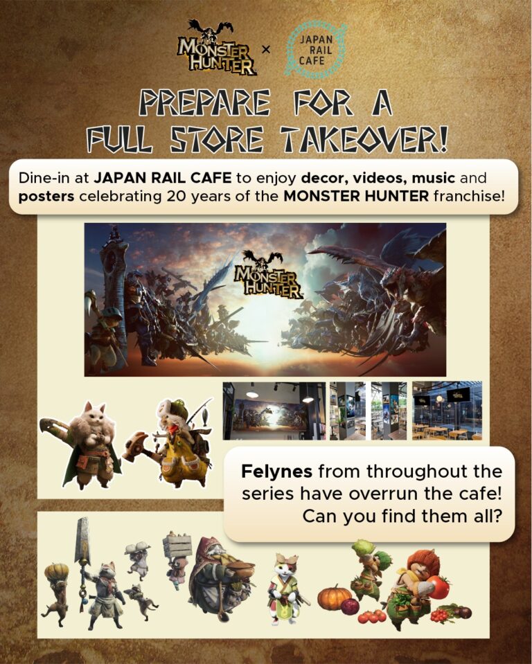 Singapore’s Japan Rail Cafe Announces Monster Hunter Collab – NintendoSoup