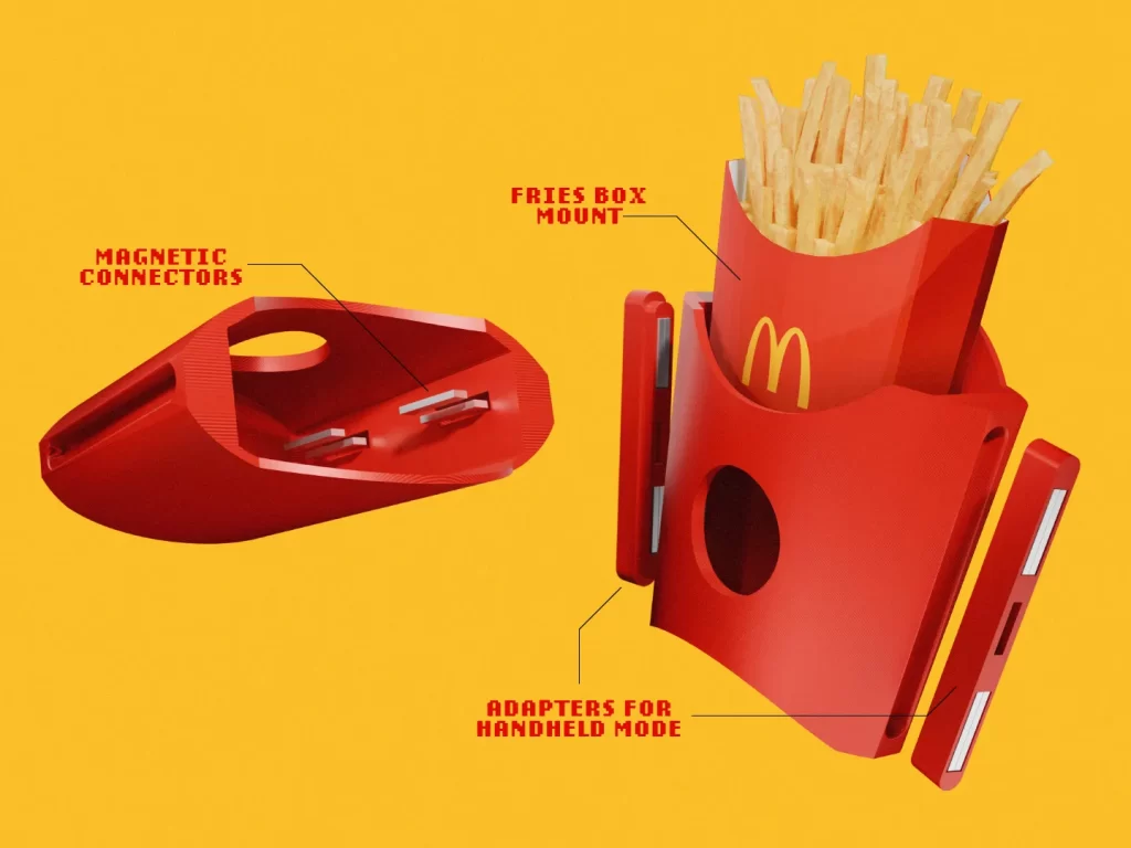 Check Out This 3D Printed McDonald’s Fries Switch 2 Joy-Con Holder – NintendoSoup